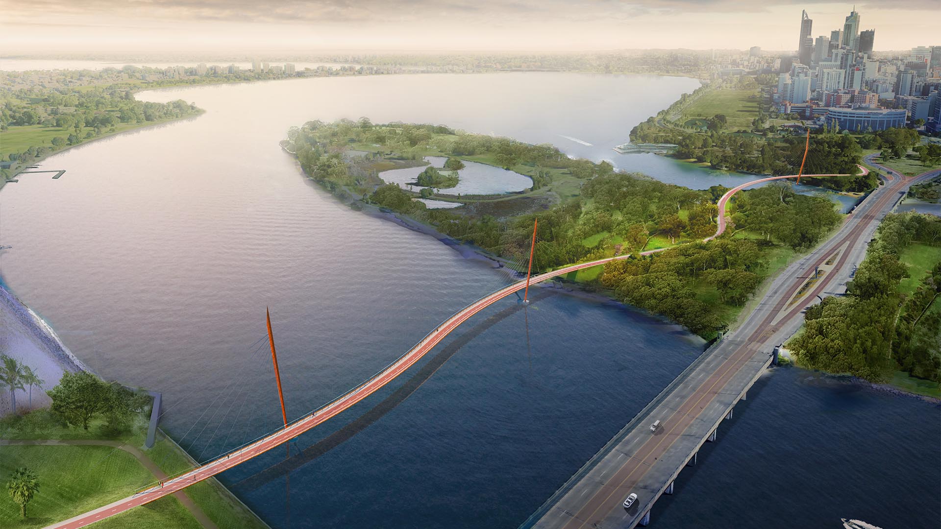 opening of Boorloo Bridge, Perth - ipv Delft creative engineers